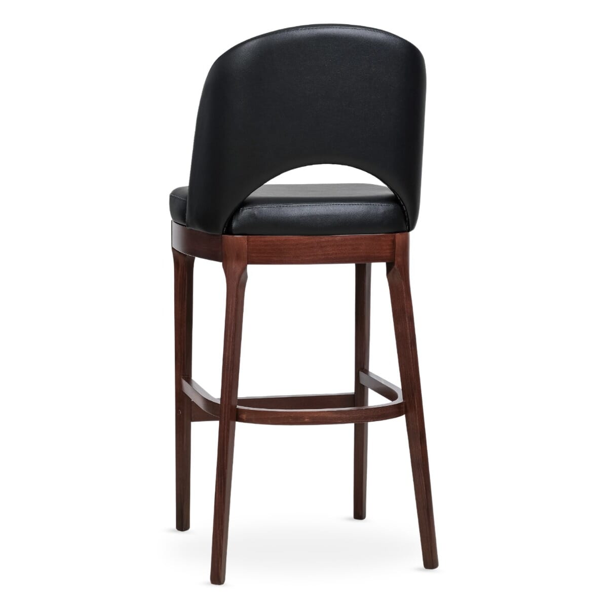 Lily Wood Bar Stool in Walnut Frame Finish - LRK Seating