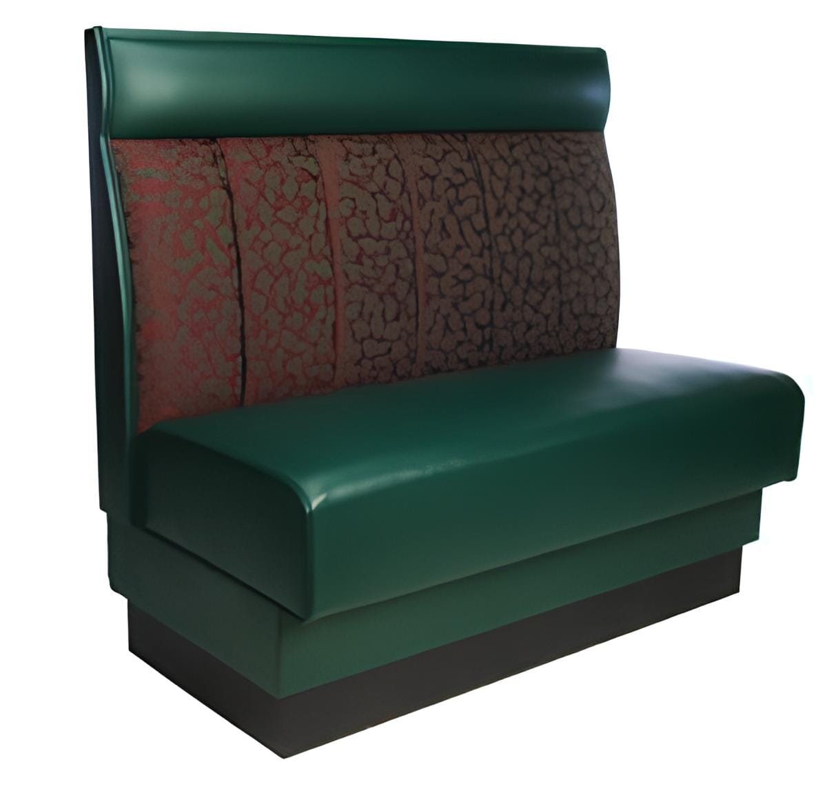 Six Channel Booth with Headroll - LRK Seating