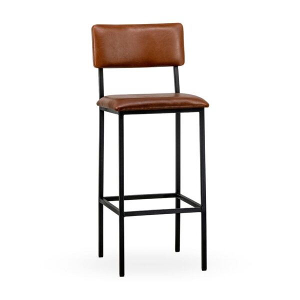 Fully Upholstered Commercial Bar Stool with Steel Frame - LRK Seating