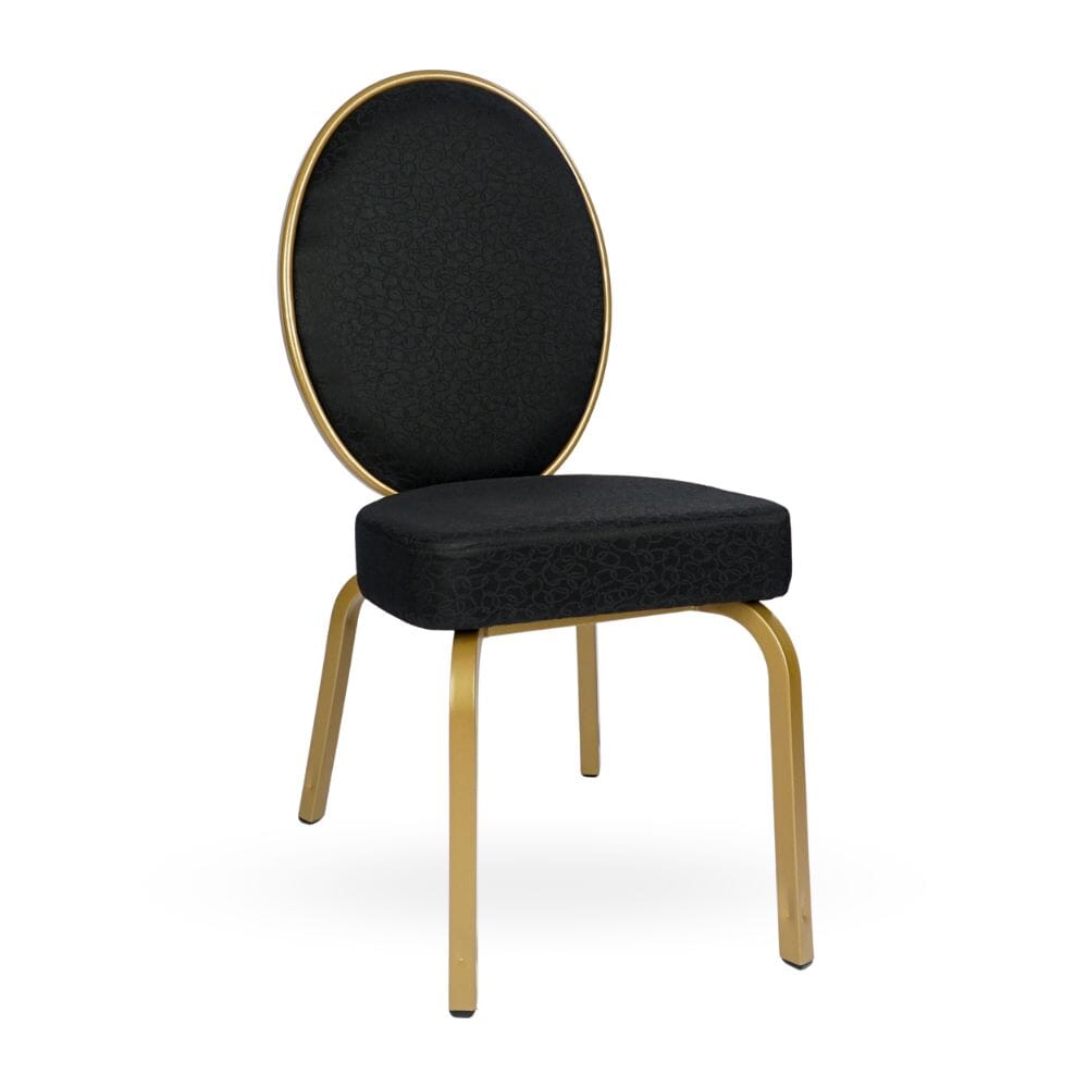 Ophelia Oval Flex Back Stacking Aluminum Banquet Chair - LRK Seating